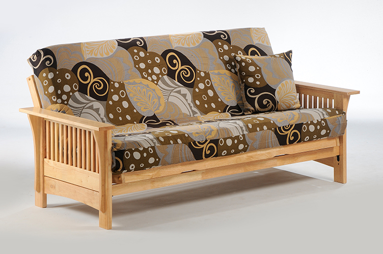 Natural Wood Futon Frames Cameron All Wood Futon Frame – DHP
