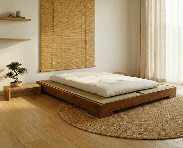 Zen Tatami Bed Frame - Futon d’or - Natural mattresses